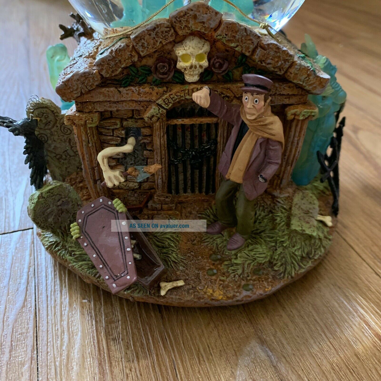 Disney Haunted Mansion Grim Grinning Ghosts Snow Globe Vintage Rare ...