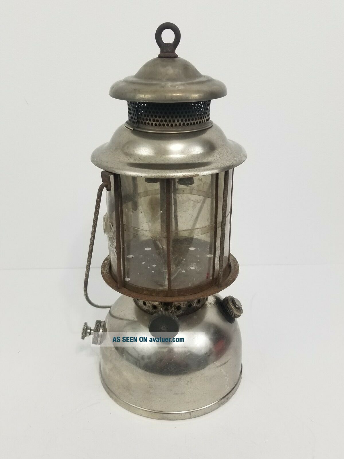 Rare Akron Lamp Company Lantern Mica Globe Coleman Era | #43425988