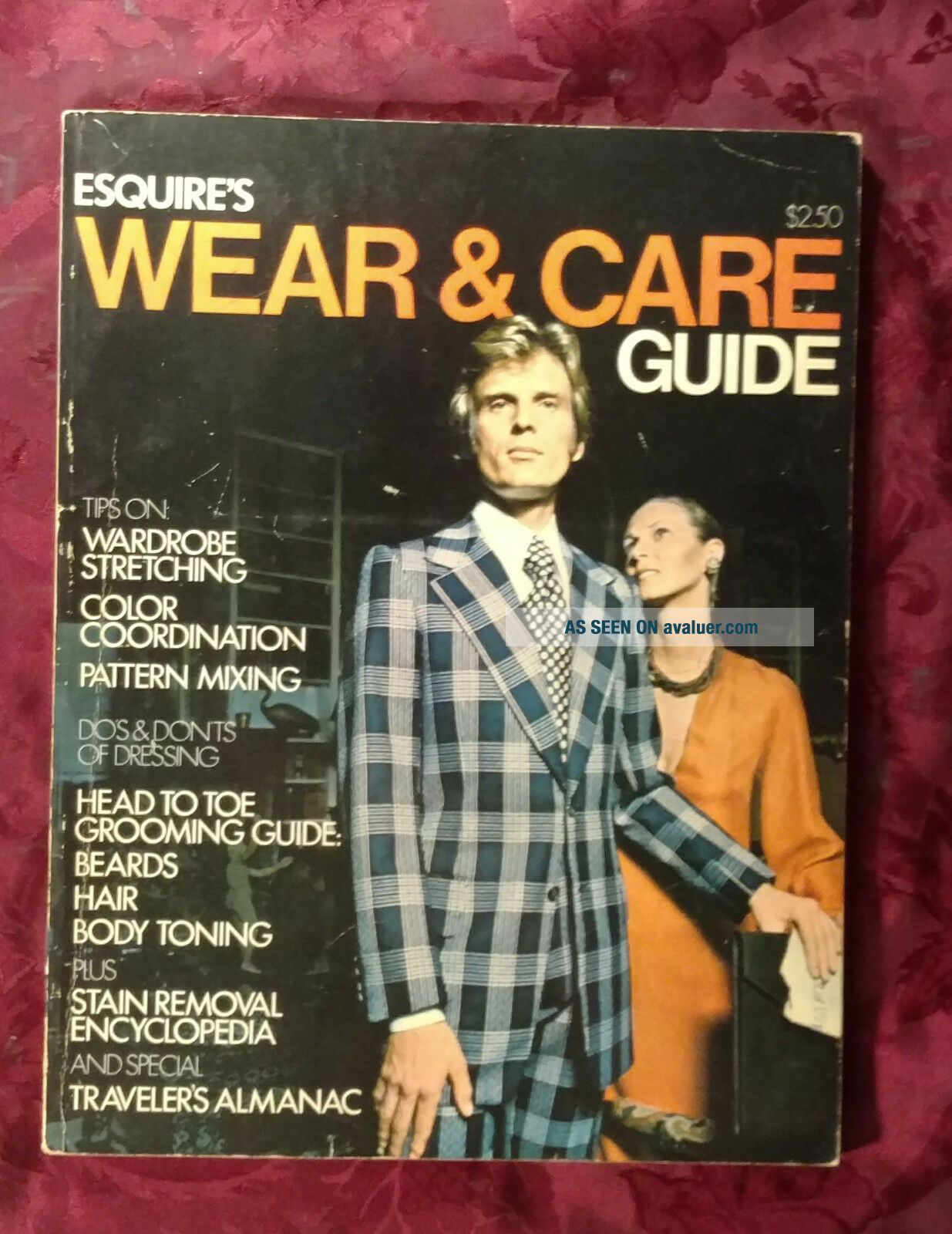 1972 Rare First Issue ESQUIRE Wear And Care Guide For Men Style | #43423908