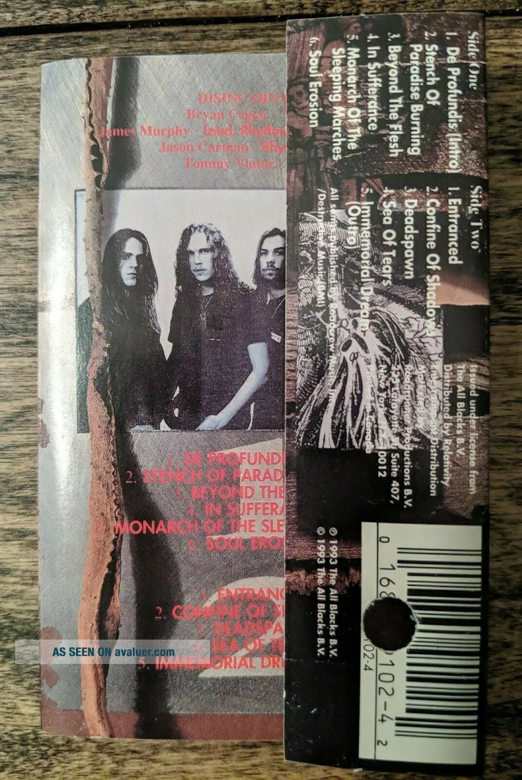 DISINCARNATE - DREAMS OF THE CARRION KIND Cassette Tape 1993 Death ...