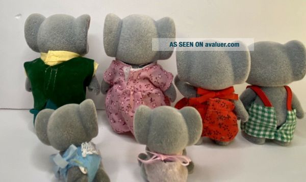 Calico Critters Sylvanian Families Ellwood Elephant Family Including ...