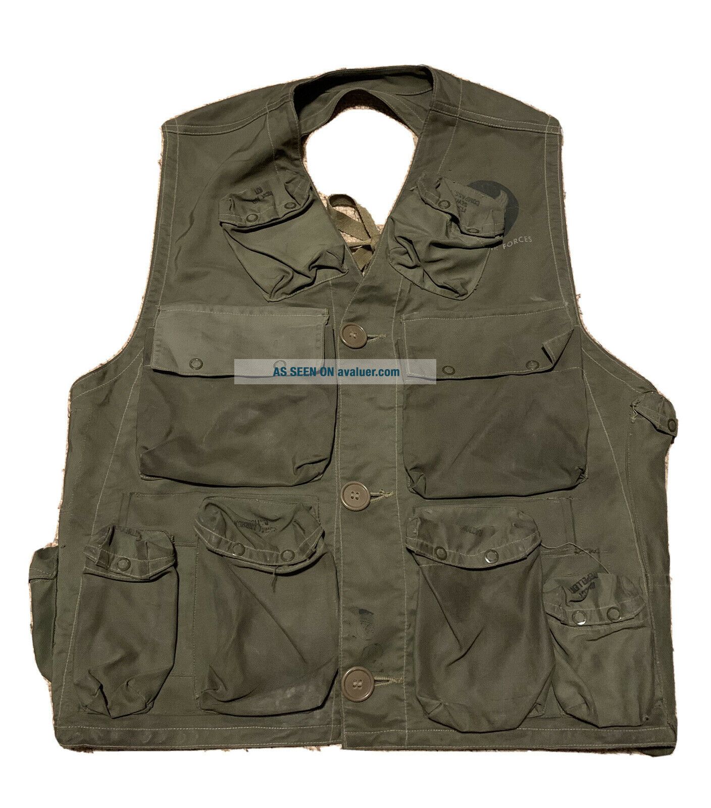 WW2 USAAF US Air Force Pilots Type C - 1 Emergency Sustenance Vest ...