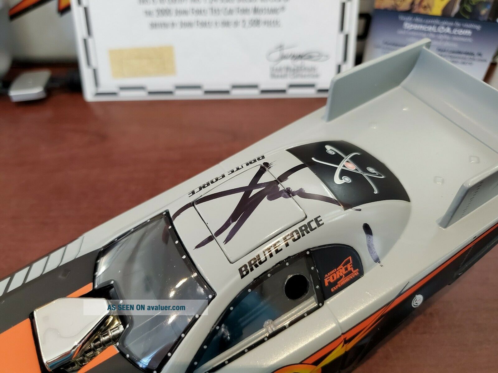 Rare 2000 John Force Test Car Signed JSA 1:24 NHRA Funny Car Revell MIB ...