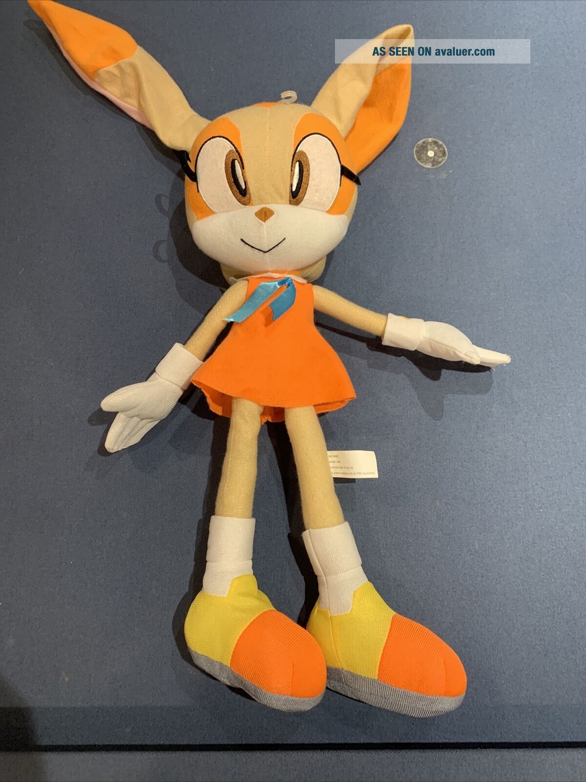 KellyToy Sega Sonic The Hedgehog CREAM RABBIT 18 " Stuffed Plush Doll ...