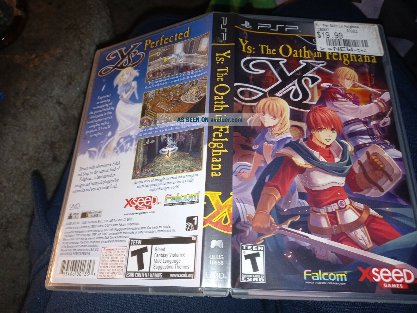 Ys: The Oath In Felghana (Sony PSP, 2010) - Complete Psp Game RPG RARE ...