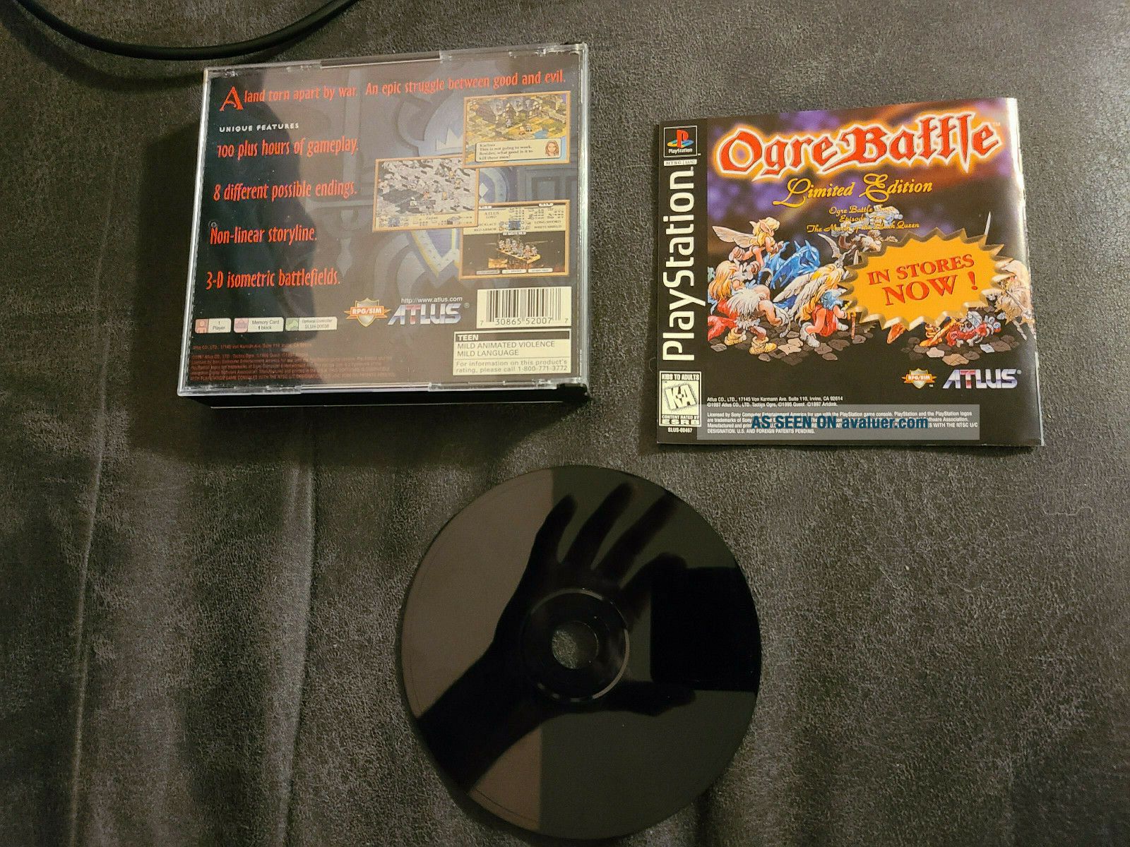 Tactics Ogre (Sony PlayStation 1, 1997) PS1 PS2 RPG Rare Read | #43532377