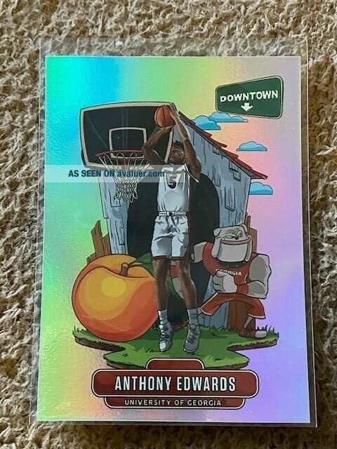 2020 Panini Prizm Draft Picks Anthony Edwards Downtown Ultra Rare ...