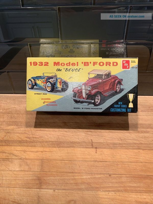 Vintage AMT 1932 Model B Ford The Deuce Model Kit 1/25 Scale Parts Kit ...