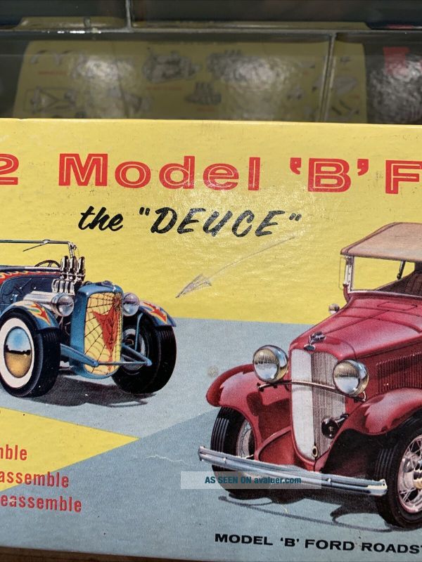 Vintage AMT 1932 Model B Ford The Deuce Model Kit 1/25 Scale Parts Kit ...
