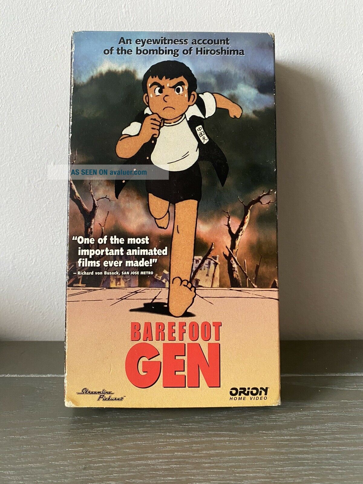 Barefoot Gen RARE Orion 1983 VHS Anime Japanese Eyewitness Hiroshima ...
