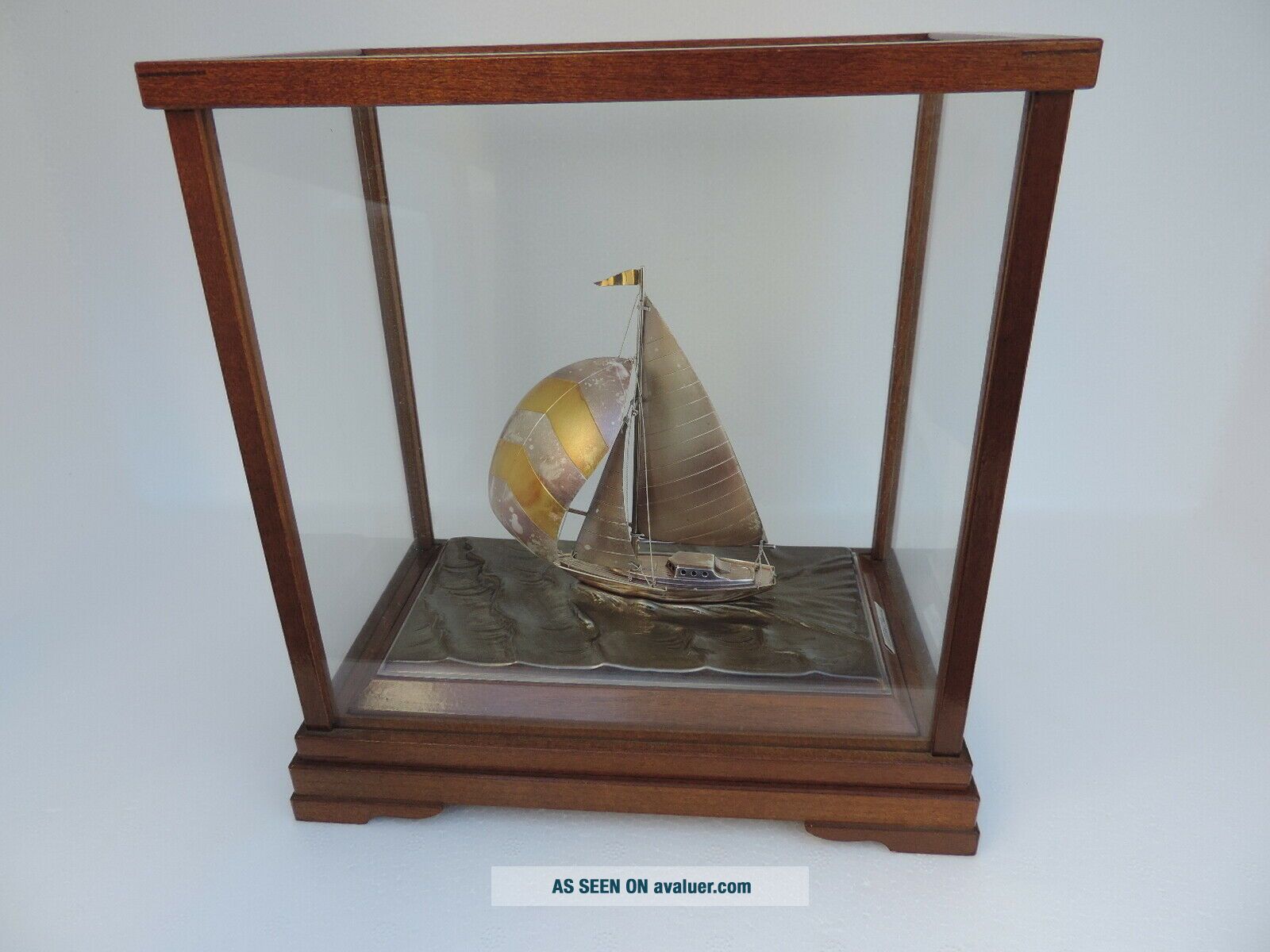RARE VINTAGE SIGNED JAPANESE STERLING SILVER 985 SAILBOAT YACHT ...