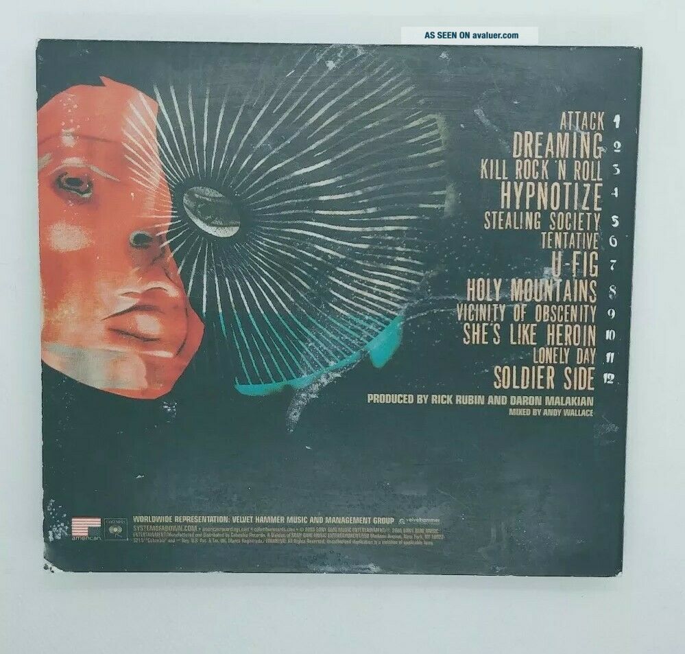 System Of A Down Hypnotize SOD Music CD Complete Rare | #43543260