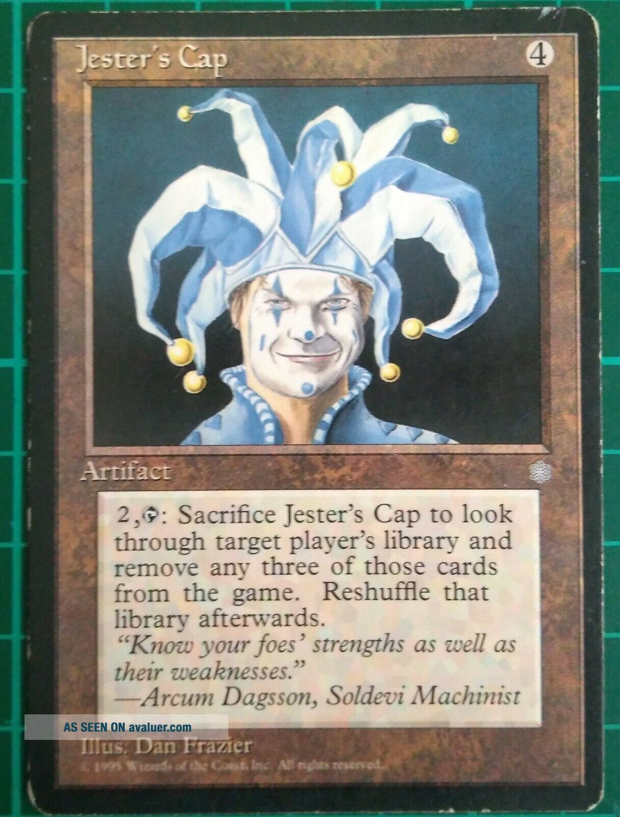 1X MTG MAGIC THE GATHERING JESTER ' S CAP ICE AGE ARTIFACT RARE ENGLISH ...