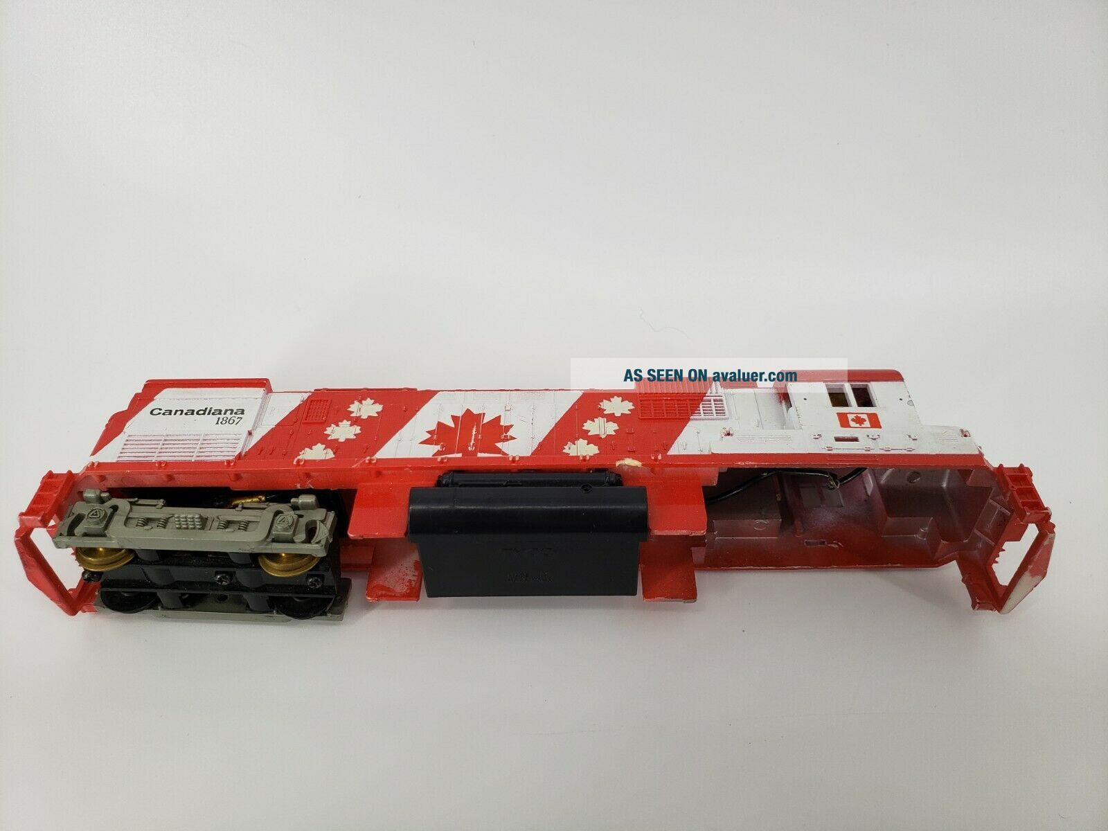 VTG TYCO HO Train Set Rare 1867 Canadiana Engine Shell Caboose Santa Fe ...