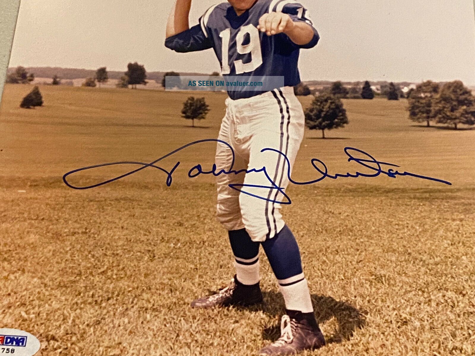 JOHNNY UNITAS AUTOGRAPH AUTO 8x10 PHOTO SIGNED HOF RARE PSA | #43603723