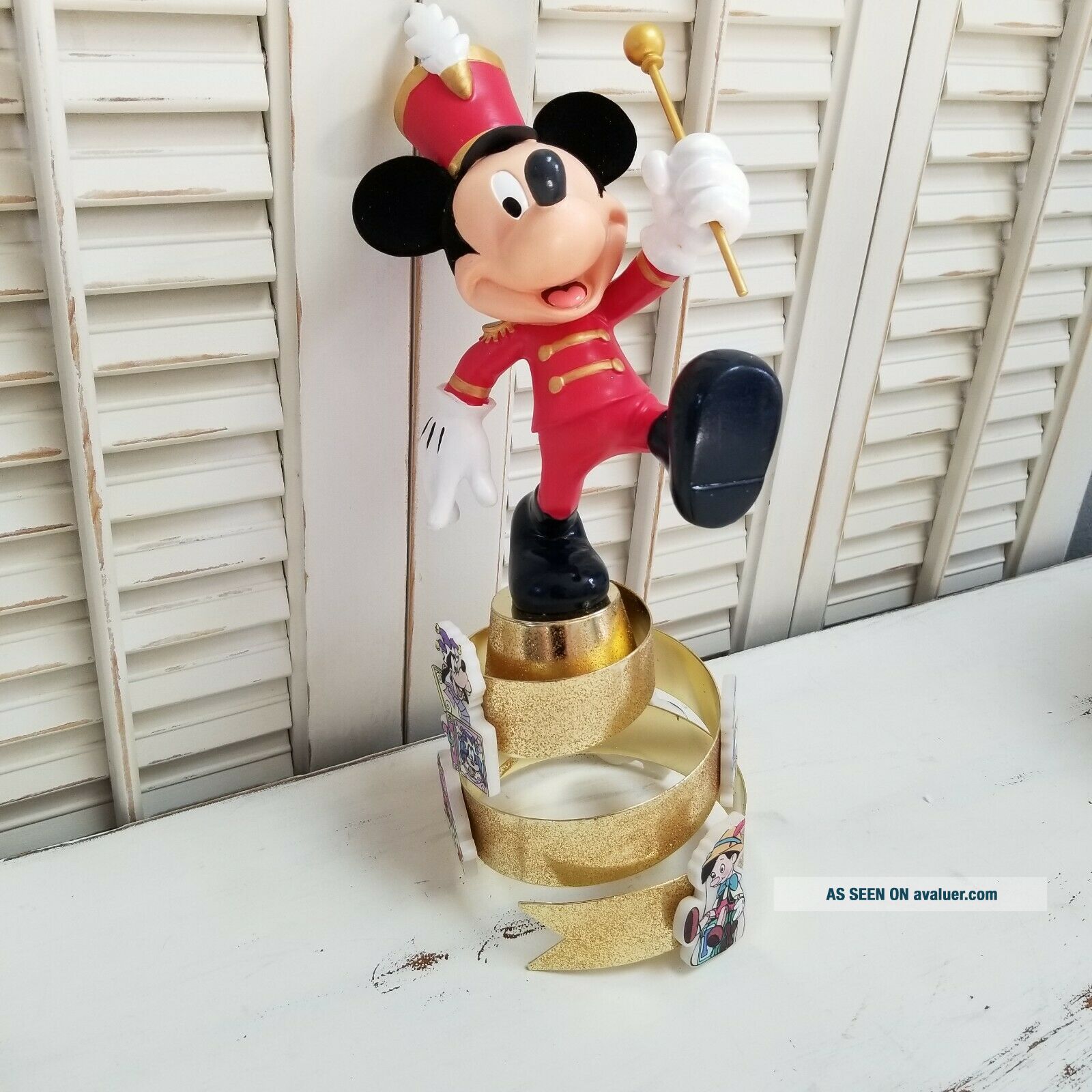 Mickey Mouse Band Leader Christmas Tree Topper Disney 11 " 2003 Rare ...