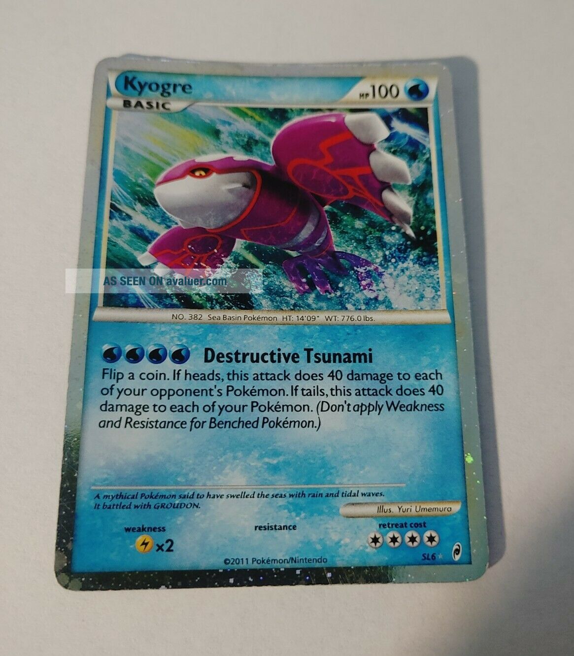 Kyogre SL6 Holo Ultra Rare NM Call Of Legends Pokemon Cars | #43652695