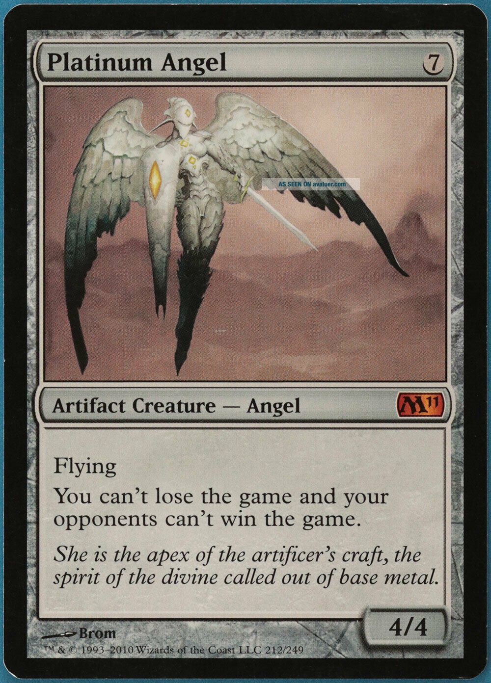 Platinum Angel Magic 2011 / M11 NM Artifact Mythic Rare CARD (158711 ...