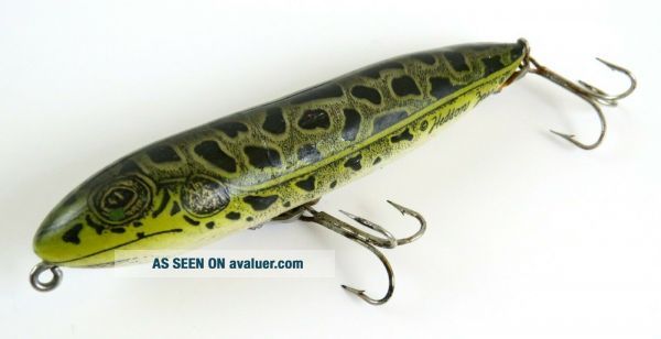 Heddon Zara Charlie Campbell Swayback Leopard Frog Vintage Plastic ...
