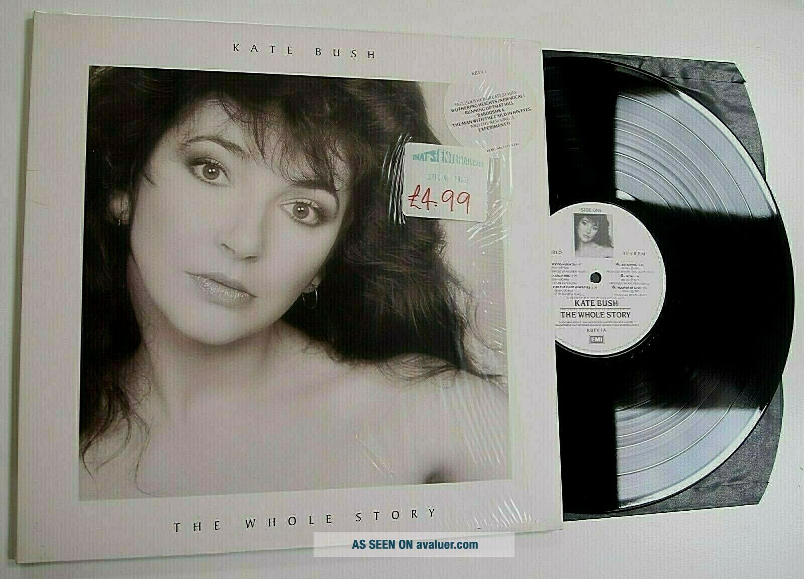 KATE BUSH THE WHOLE STORY LP VINYL N MINT/NM Rare Shrink Greatest Hits ...