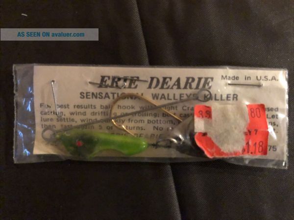 3 Vintage Erie Dearie Walleye Killer Fishing Lures NOS Old Stock ...