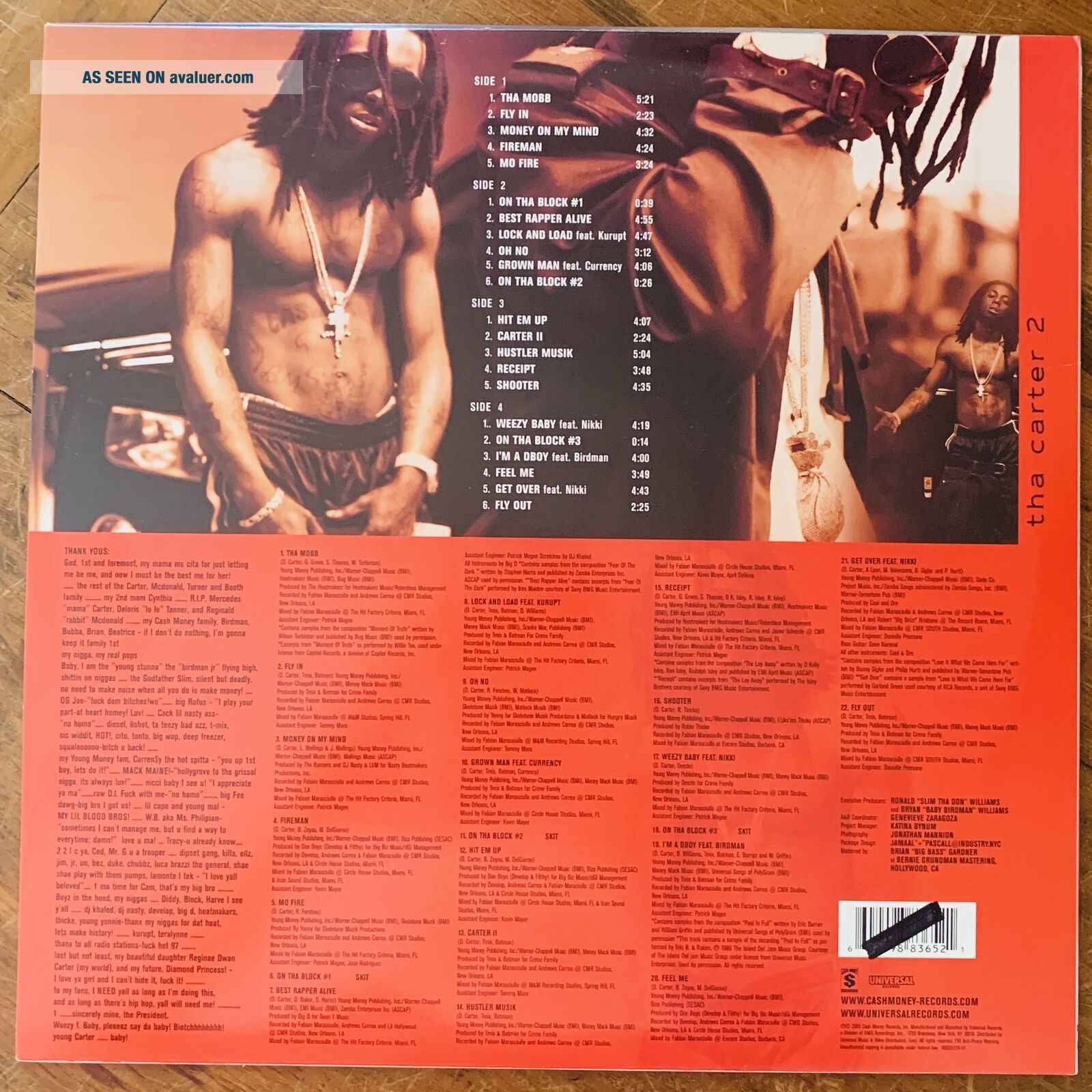 LIL WAYNE THE CARTER II RARE VINYL 2 LP SET | #43759398