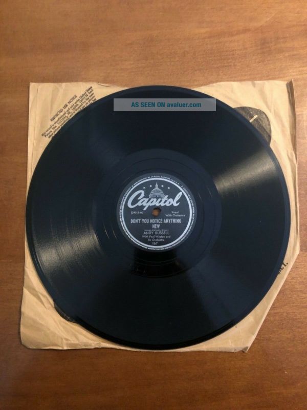 Antique 78 RPM Record Andy Russell What A Diff’rence A Day Made | #43787776