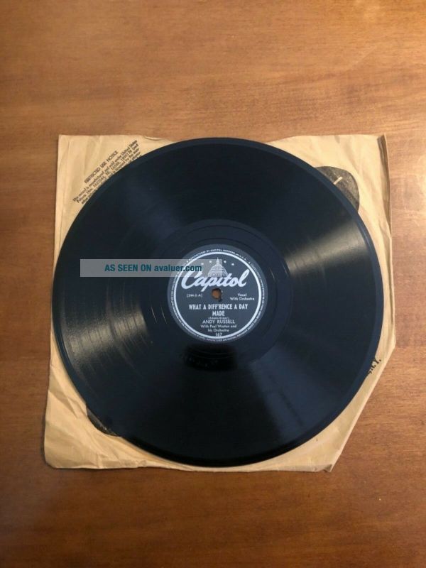 Antique 78 RPM Record Andy Russell What A Diff’rence A Day Made | #43787776