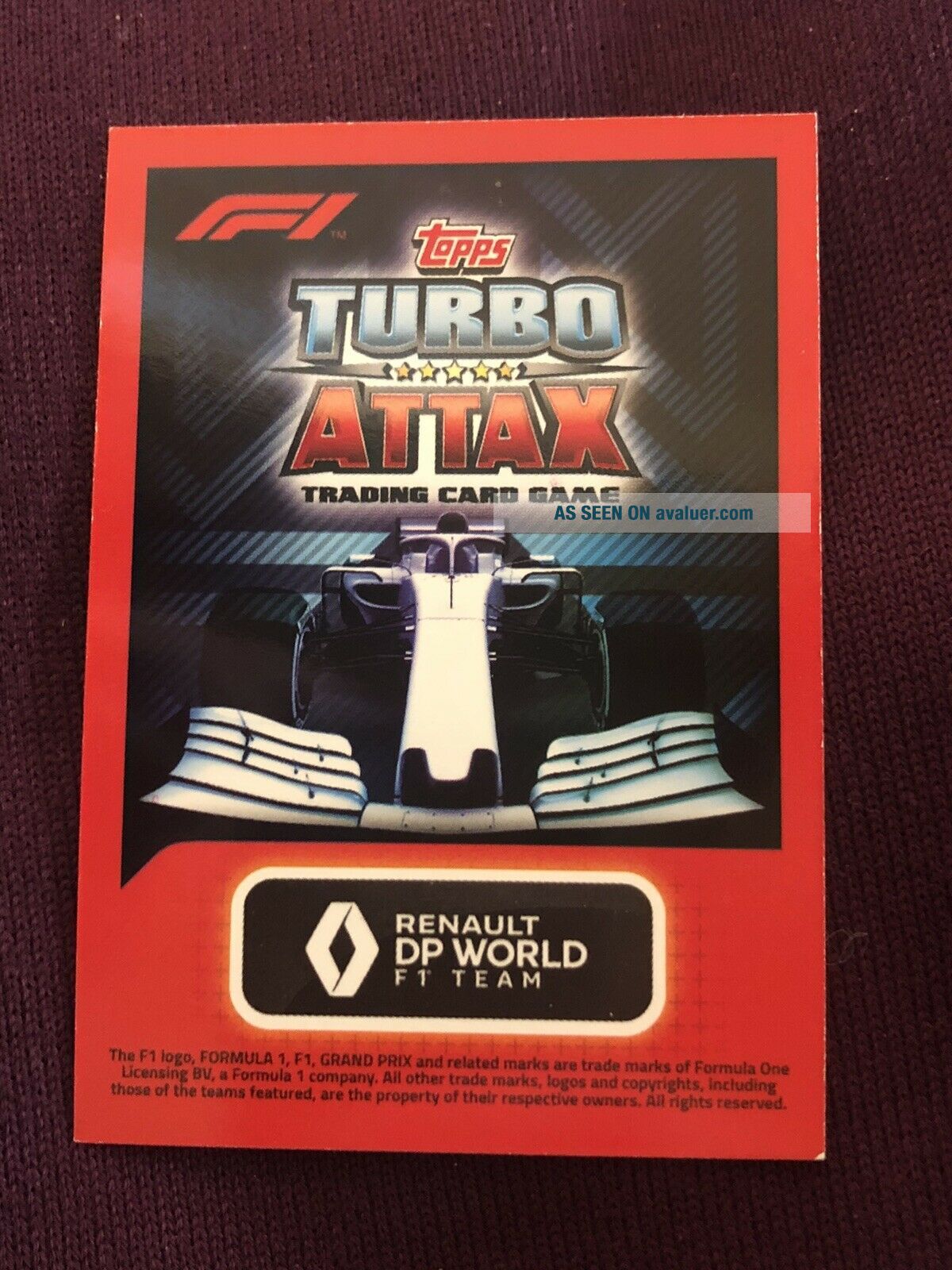 Topps Turbo Attax F1 Formula 1 2020 Limited Edition Ricciardo Silver ...