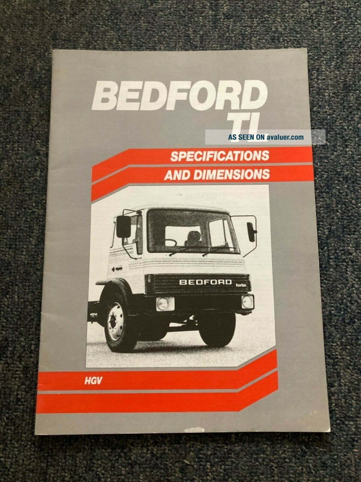 BEDFORD TL SPECIFICATIONS & DIMENSIONS HGV BROCHURE 1984 - RARE | #43762380