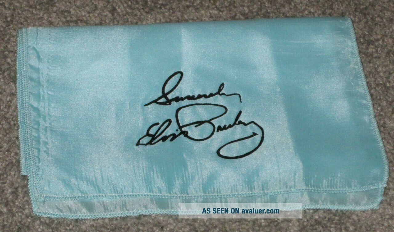 Elvis Presley RARE Concert Blue Vintage Scarf 1970 ' S | #43791654