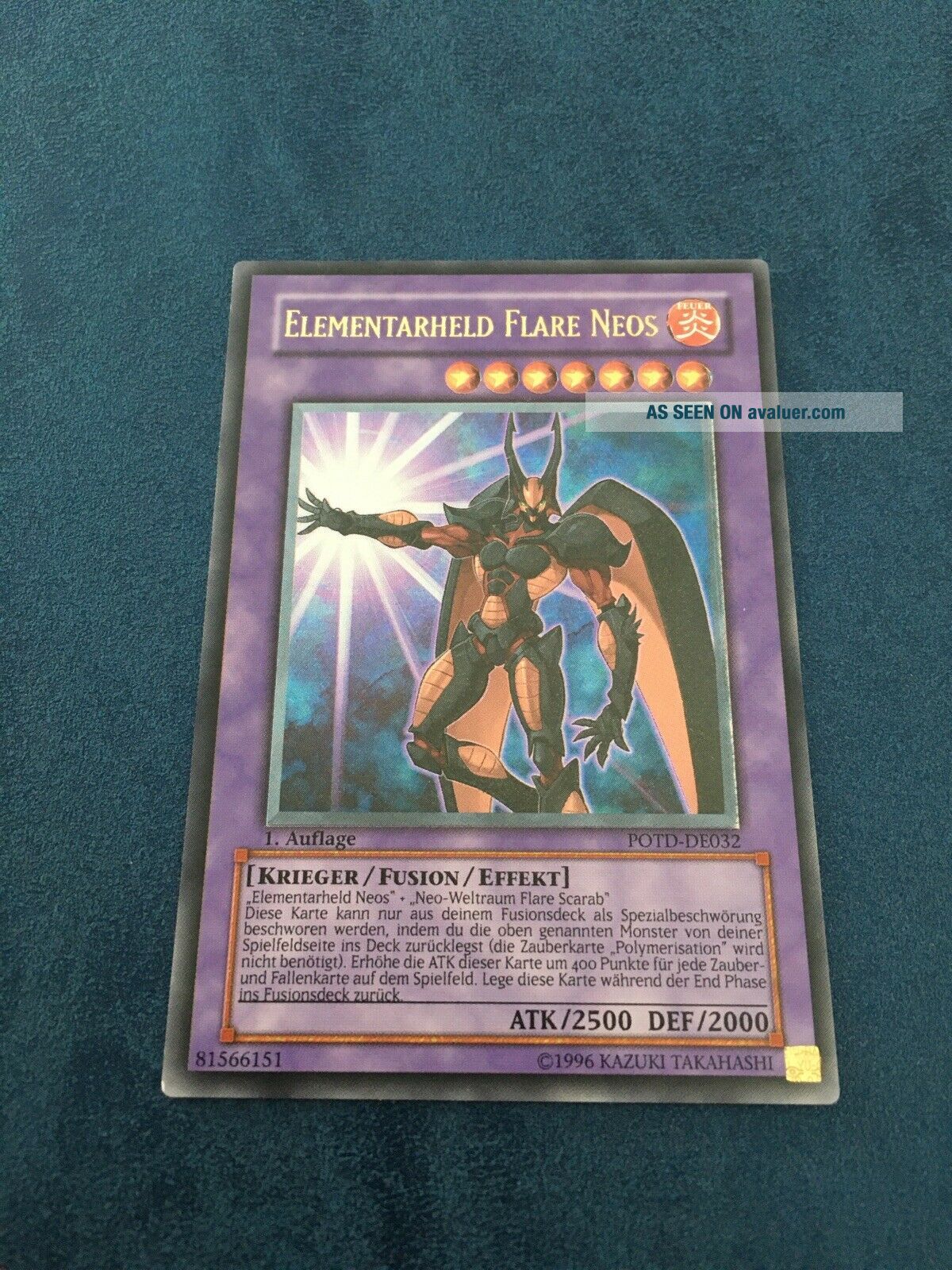 Yugioh Elemental Hero Flare Neos Ultimate Rare 1st Edition POTD - EN032 ...