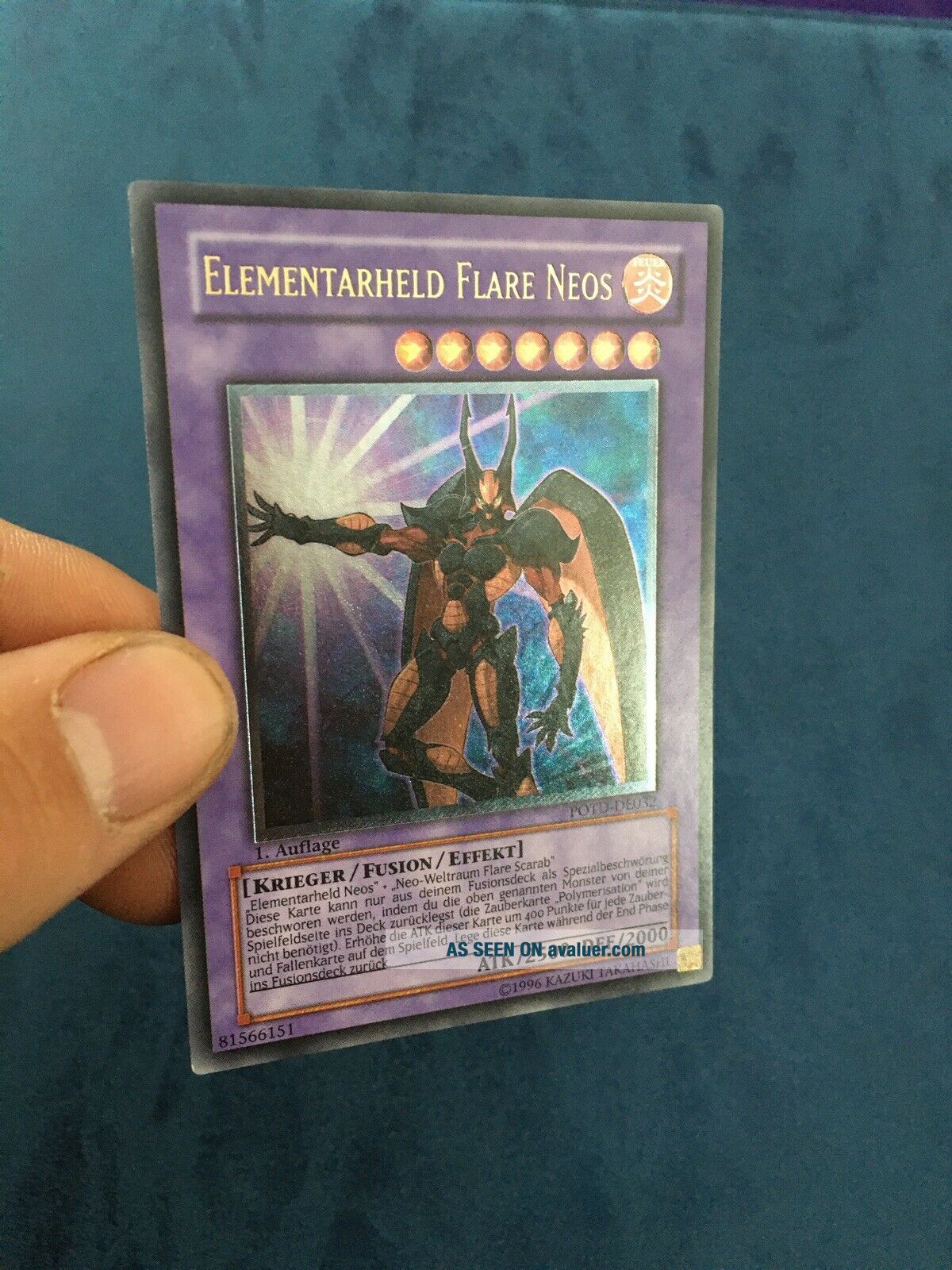 Yugioh Elemental Hero Flare Neos Ultimate Rare 1st Edition POTD - EN032 ...