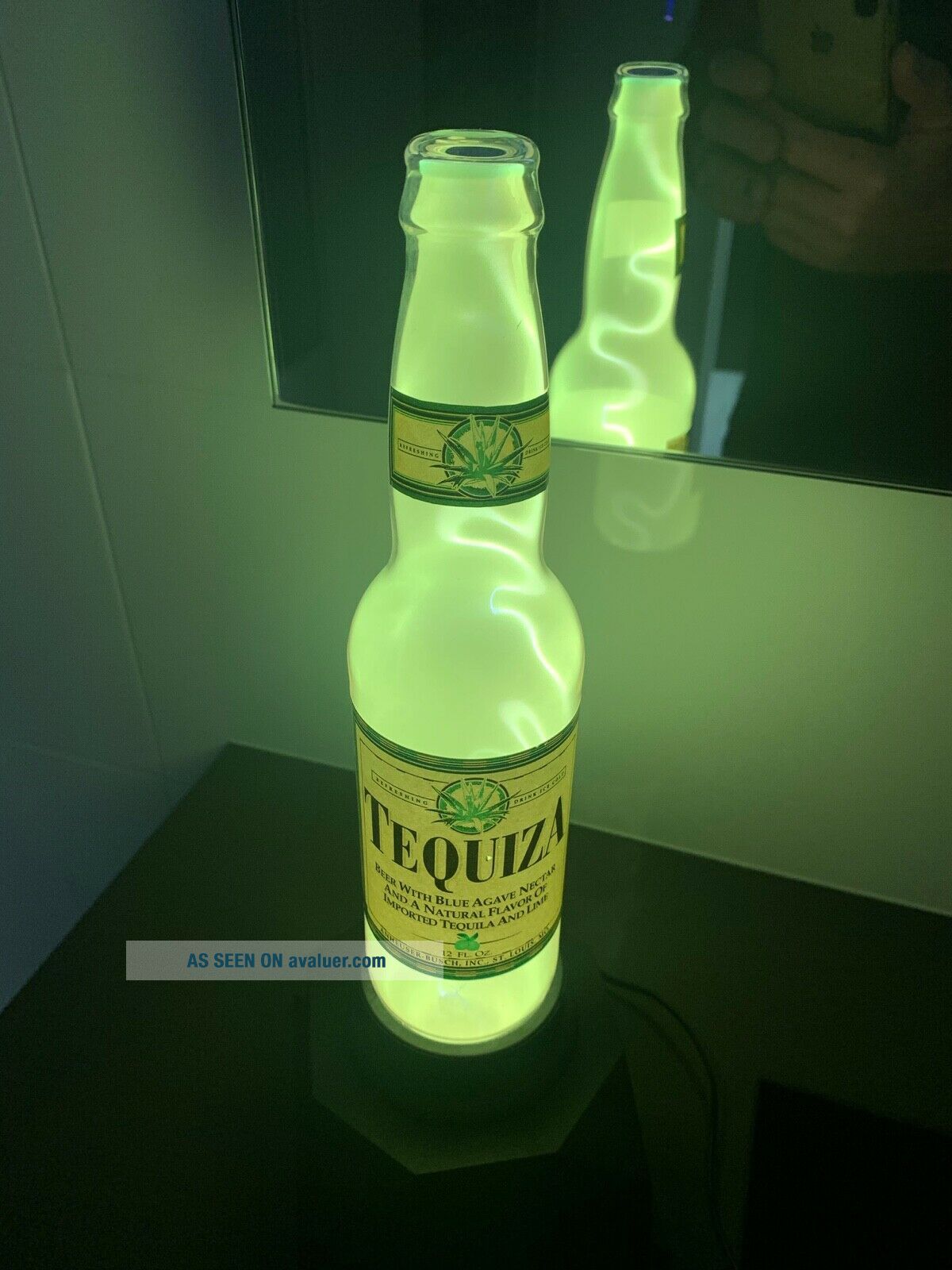 Tequiza Tequila Beer Bottle Lightning Plasma Tesla Lamp Display Light ...
