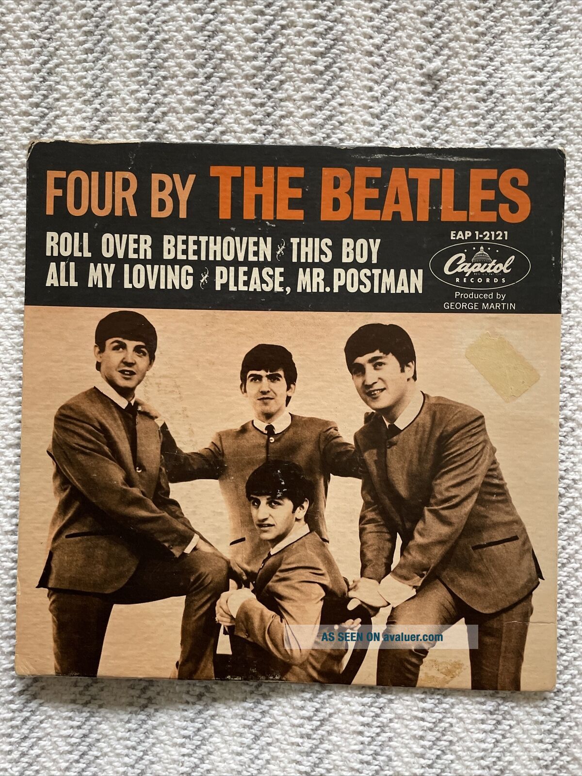 The Beatles FOUR BY THE BEATLES 1964 Capitol EP, RARE Picture Sleeve ...