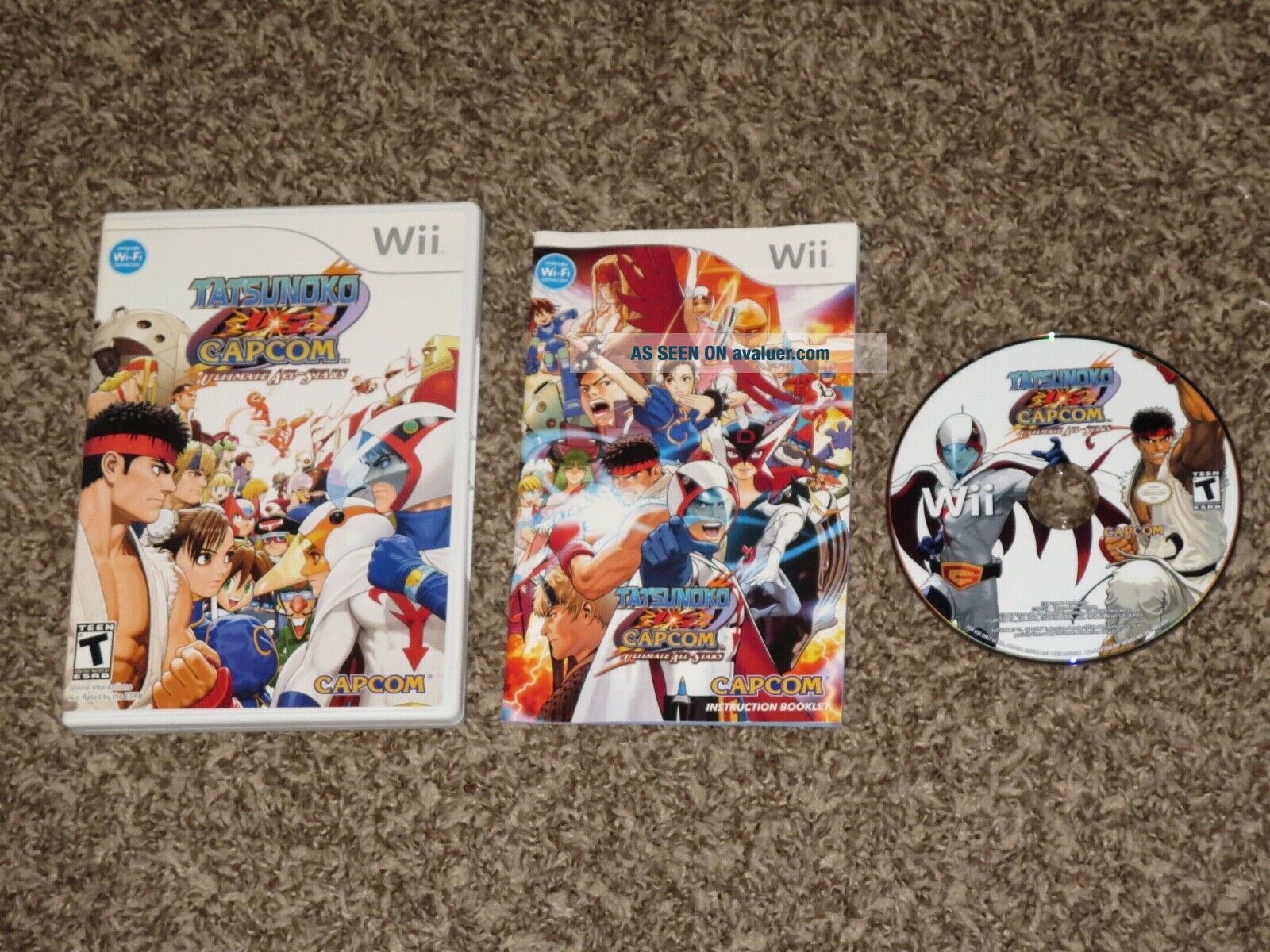 Shape Tatsunoko Vs. Capcom Ultimate All Stars Nintendo Wii Ryu RARE ...