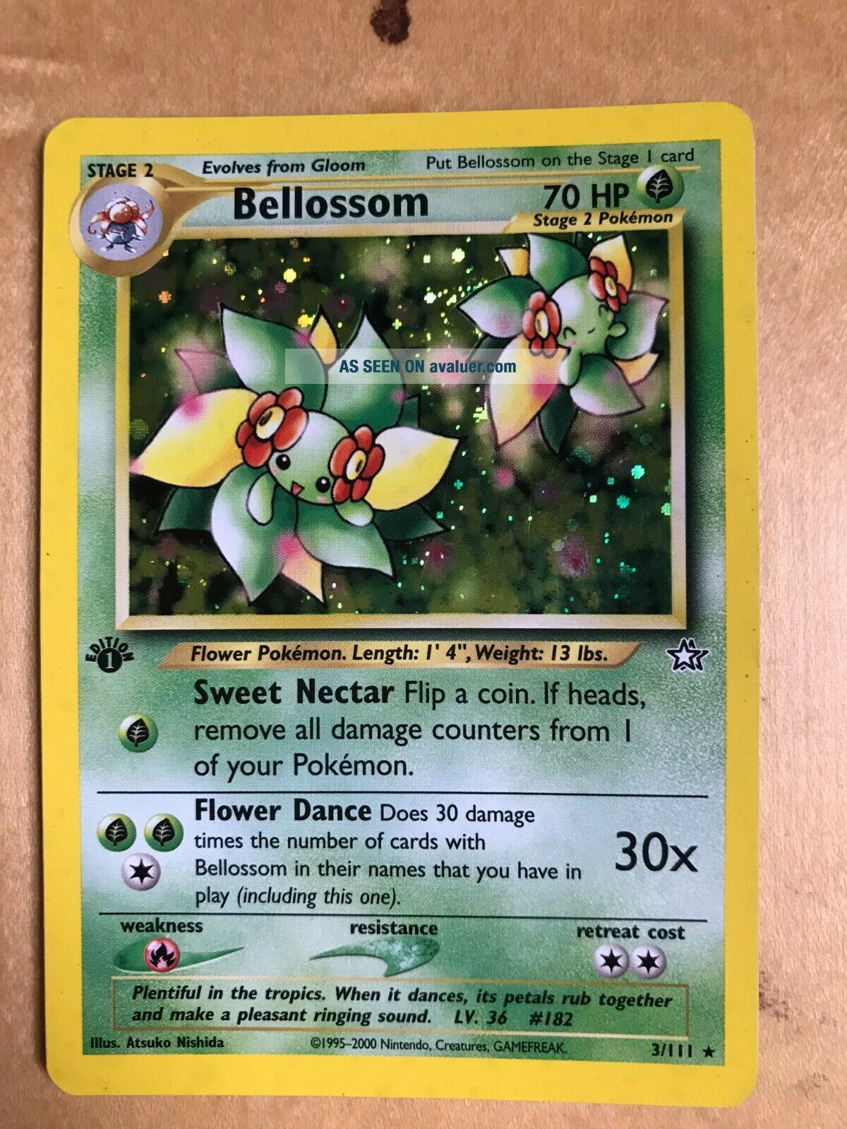 Pokemon Cards: Neo Genesis 1st Edition: Rare Holo: Bellossom 3/111 ...