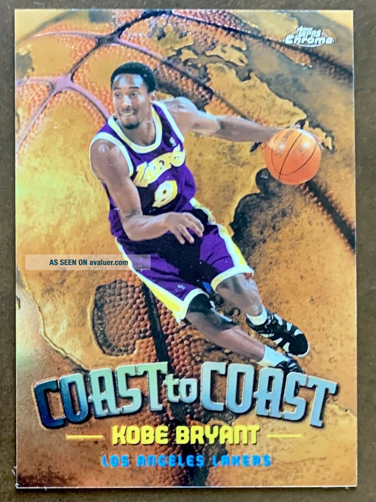 Kobe Bryant 1998 - 99 Topps Chrome Coast To Coast CC1 Rare 3rd Yr ...