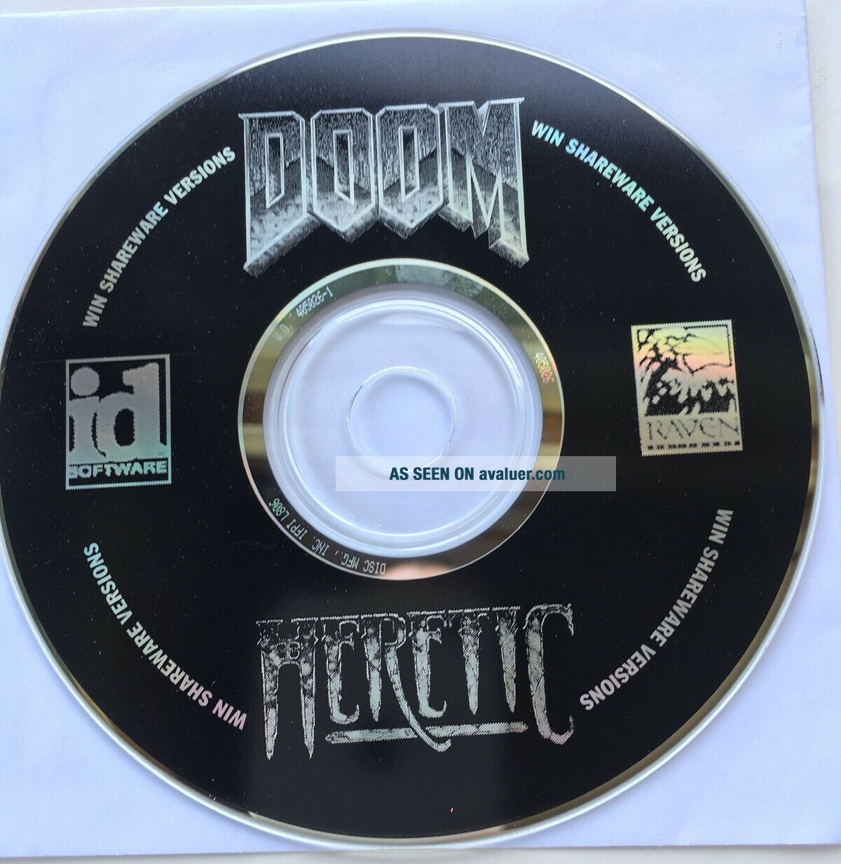 Doom & Heretic OFFICIAL Id Software Shareware Version Double Disc PC CD ...