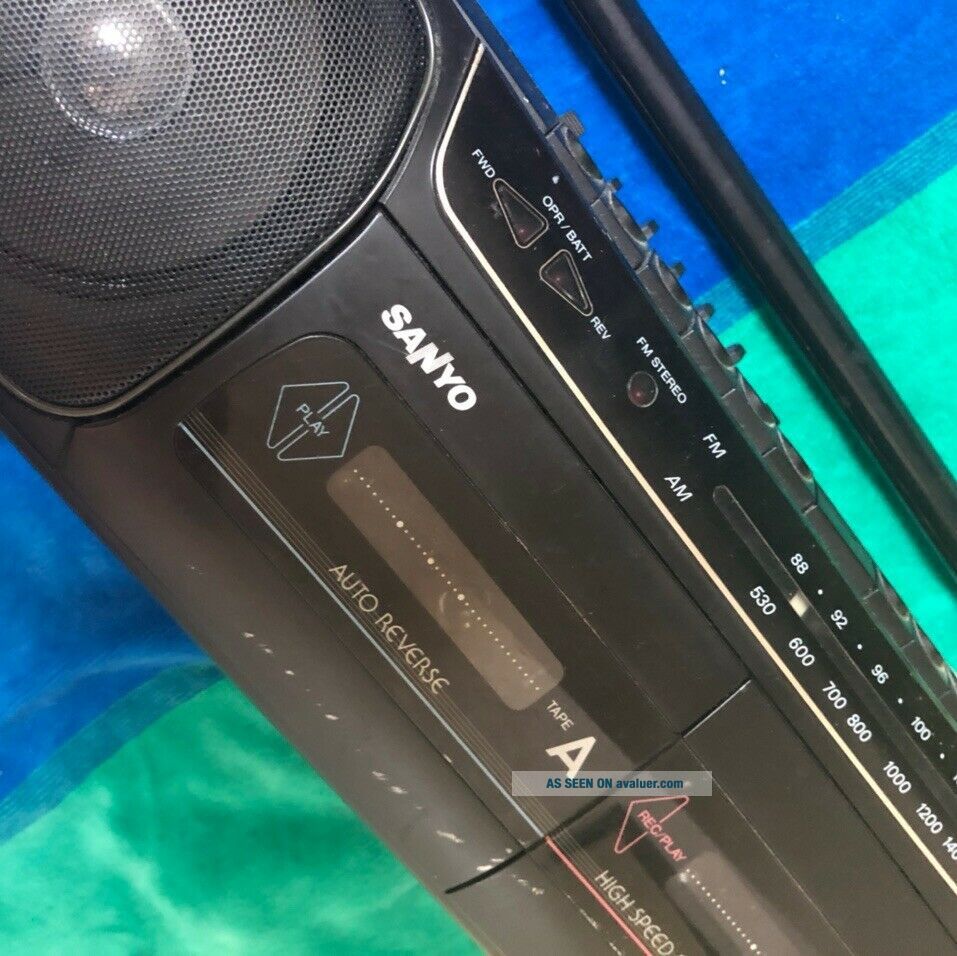 Vintage Sanyo M W738K Boombox FM/MW/SW1/SW2 Dual Cassette Auto Reverse ...