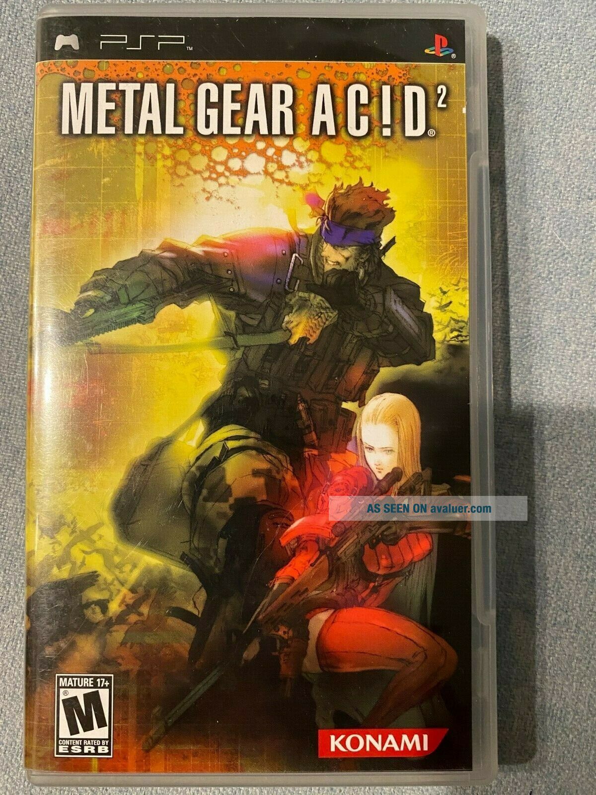 METAL GEAR ACID (AC D) 2 Complete W/ 3D Goggles Glasses PSP RARE MGS NM ...