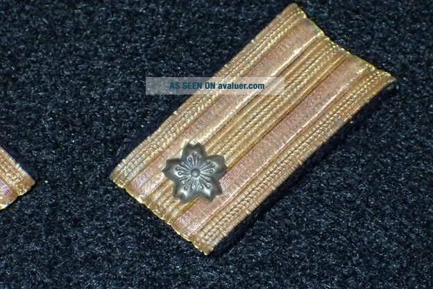 WW2 IJN Imperial Japanese Navy Rear Admiral Collar Rank Insignia Tab ...