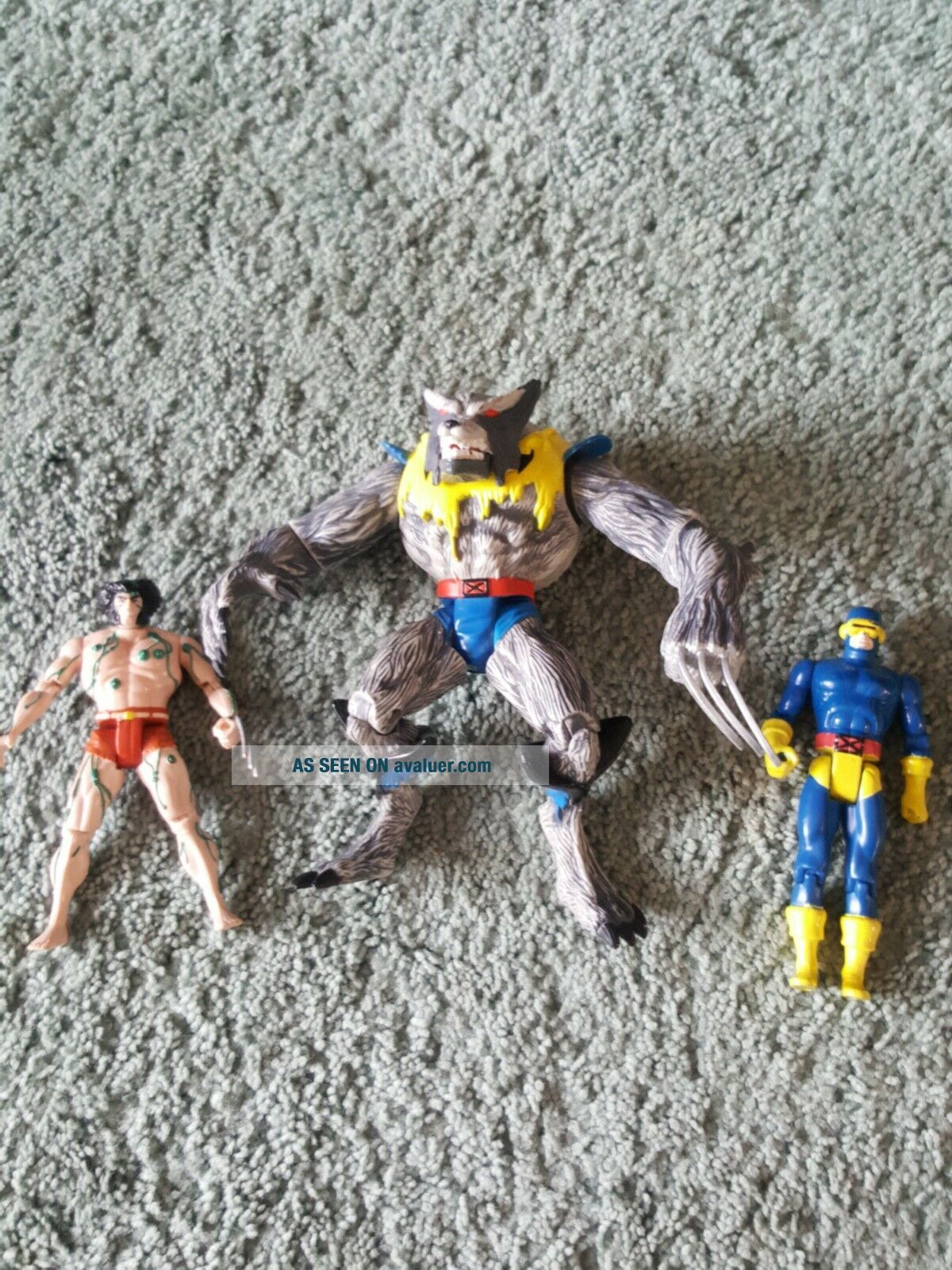Wolverine Werewolf Cyclops Weapon X Marvel Toybiz Figure Rare X - Men ...