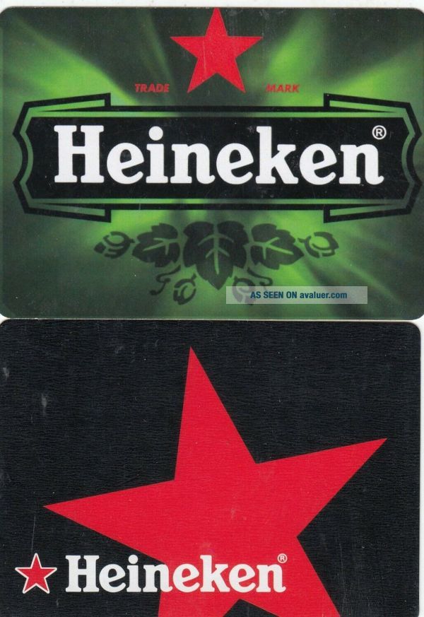 ALCOHOL ADS - HEINEKEN - 2 - Single Vintage Swap Playing Cards | #43969771