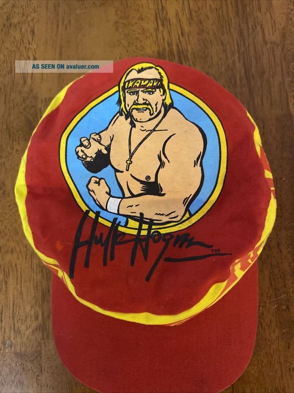 RARE Vintage 90s WWF WWE Hulk Hogan Hulkster Wrestling Kid Hat Painters ...