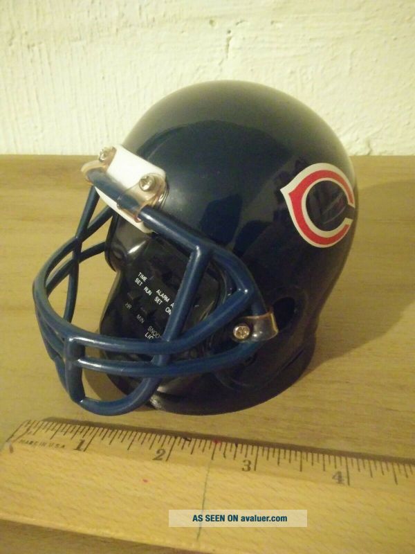 Nfl Chicago Bears Team Helmet Quartz Lcd Alarm Clock. | #44237850