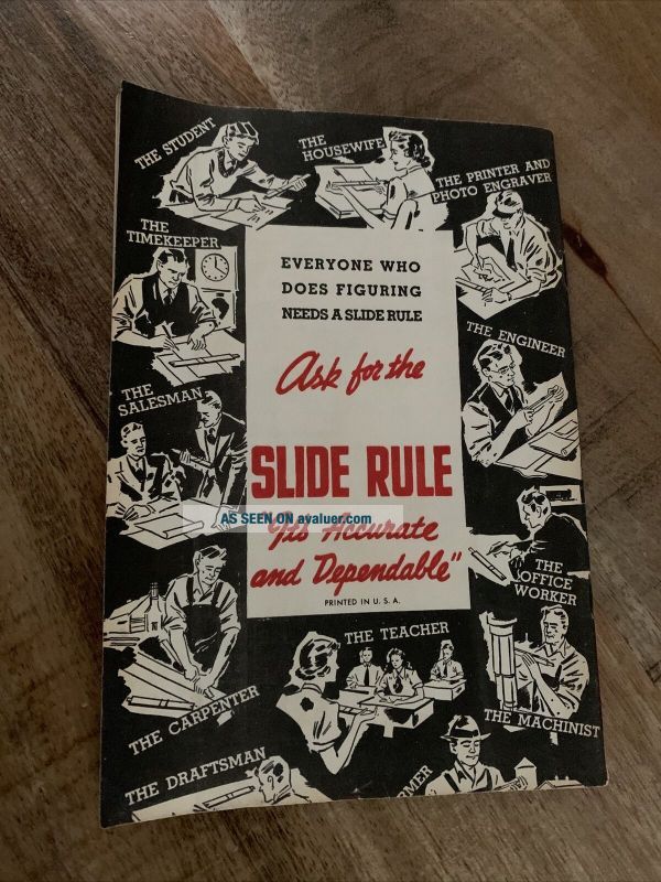 Vintage The Quick And Easy Slide Rule Instruction Book Engineering ...
