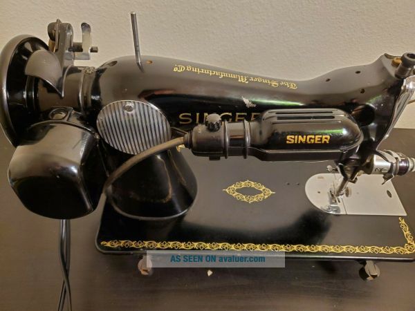 1952 Singer Model 15 - 91 Sewing Machine W/ Foot Control & | #44250719