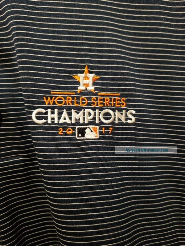 2017 Houston Astros World Series Champions Black Stripes Antigua Polo ...