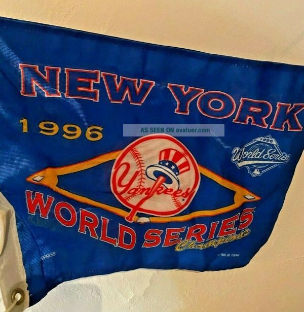 1996 World Series Champions York YANKEES Car Window Double Sided Flag ...